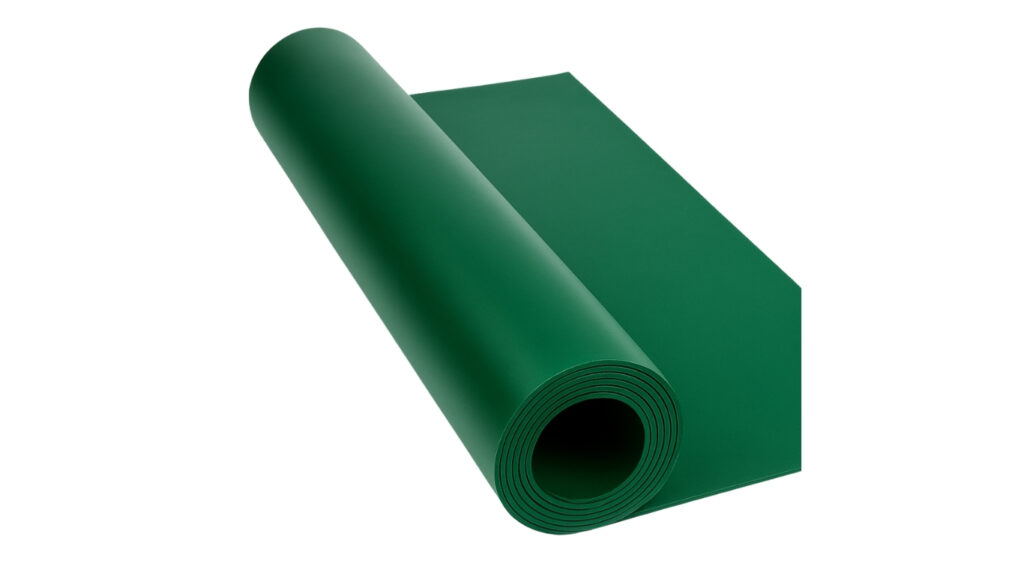 ROLLO DE GOMA CAUCHO NATURAL COLOR VERDE | GOMAS CHILE